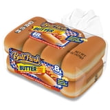 Ball Park Butter Hot Dog Buns 8 count, Sliced Hamburger Buns, 15 oz Bag ...