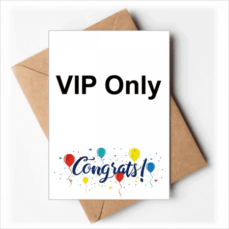 Vip Only Black Symbol Pattern Wedding Cards Congratulations Greeting ...