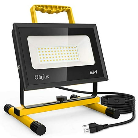 Olafus 60W LED Work Lights, 400W Equivalent, 6000LM Construction Light ...