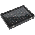 ANHXN Ring Display Case Organizer Box with Transparent Lid, Ring Holder ...