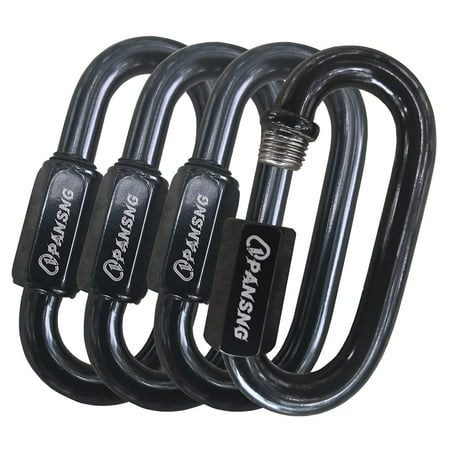 P5HAO Threaded Quick Link Chain Connector Heavy Duty Black Stainless ...