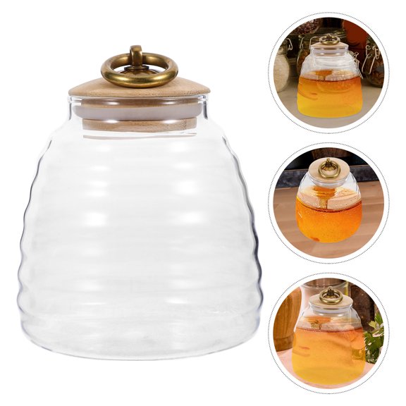 HOMEMAXS Mini Jars Honey with Cork Lids Glass Kitchen Storage Container ...