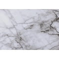 Accent Table with L-Shaped Design & White Marble Look|Black Metal Frame ...