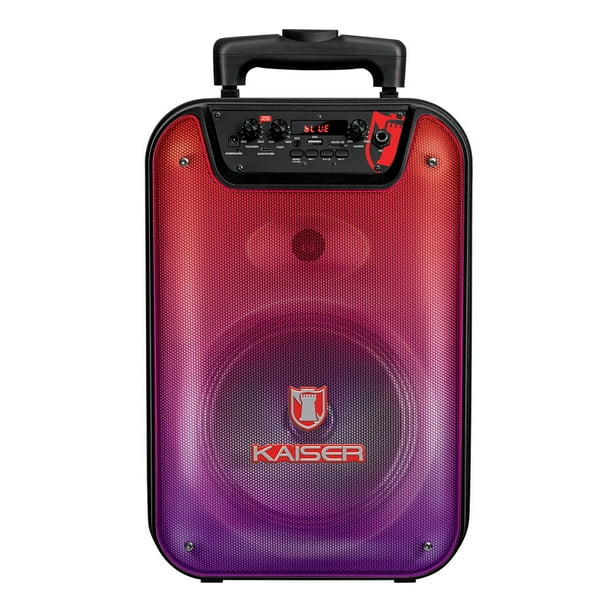 Bafle 8 pulg 20 W RMS portátil con micrófono alámbrico KSW-3508 Kaiser | Walmart en línea