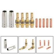 MB15 15AK Contact Tip M6 & Tips Holder Difuser & Shield cup & Torch Neck MIG Welding Torch (M6 ...