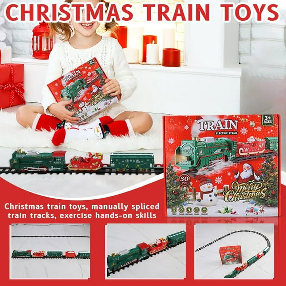Classic Christmas Tree Train Set for Under or Around Tree, Train Toy ...