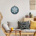Bybiment Winter Wall , Winter Snowflake Round Wall Decor, Blue ...