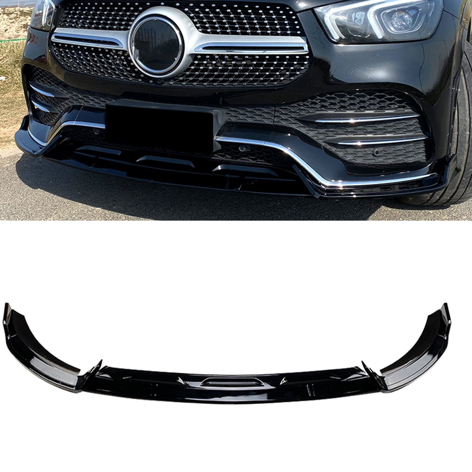 Front Bumper Spoiler Lip For Mercedes Benz GLE W167 C167 2020-2022 ...