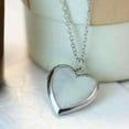 Beaming Heart Glow in The Dark Silver Love Locket Necklace For Woman ...