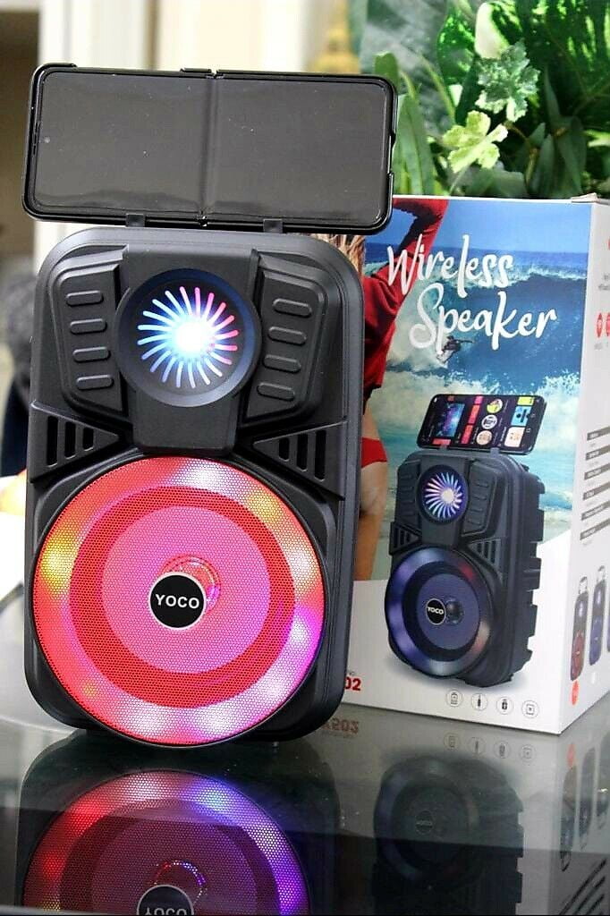 Bluetooth Speaker YOCO Wireless Rechargeable with Phone Holder ...