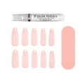 Salon Perfect Artificial Press on Nails, 158 Glazed Pink, Long Almond ...