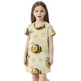 BZSMCE Short Sleeve dress Dress Casual Cotton Dresses-Cute Honey Bee ...