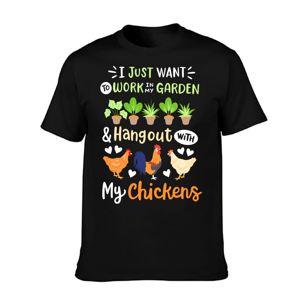 Click here for Unbranded Funny Chicken Garden T-Shirt For Men And... prices