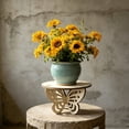WOHAPY Upgrade Circular Wooden Plant Support Frame, Desktop Plant ...