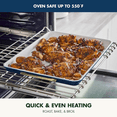 13" x 18" Half Baking Sheet Pan, Nonstick Ceramic Coating, PFAS-Free ...