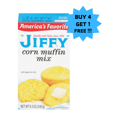 Jiffy Corn Muffin Mix 8.5 oz (Pack of 6) - Walmart.com