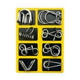 ToysYGift Brain Teasers Metal Wire Puzzle Toys, IQ Test Disentanglemen ...