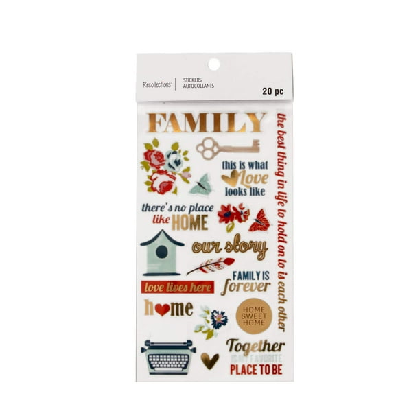 12 Pack: Happy Family Stickers by Recollections™ - Walmart.com