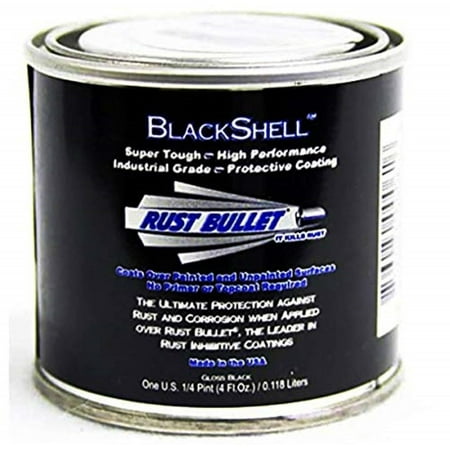 Rust Bullet BlackShell - 4 oz Can, Black Rust Inhibitor, Rust ...
