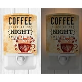 Black Coffee Sign Ceramic Night Light - Walmart.com