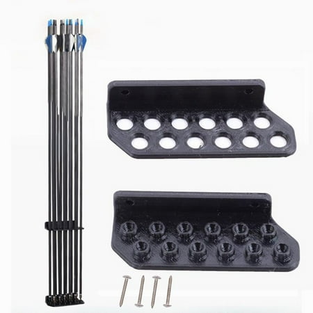 Archery Wall-Mounted Arrow Rack Arrow Wall Holder 12 Arrows Display ...