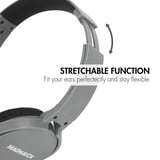 Magnavox Gray Foldable Stereo Headphones with Microphone - Walmart.com