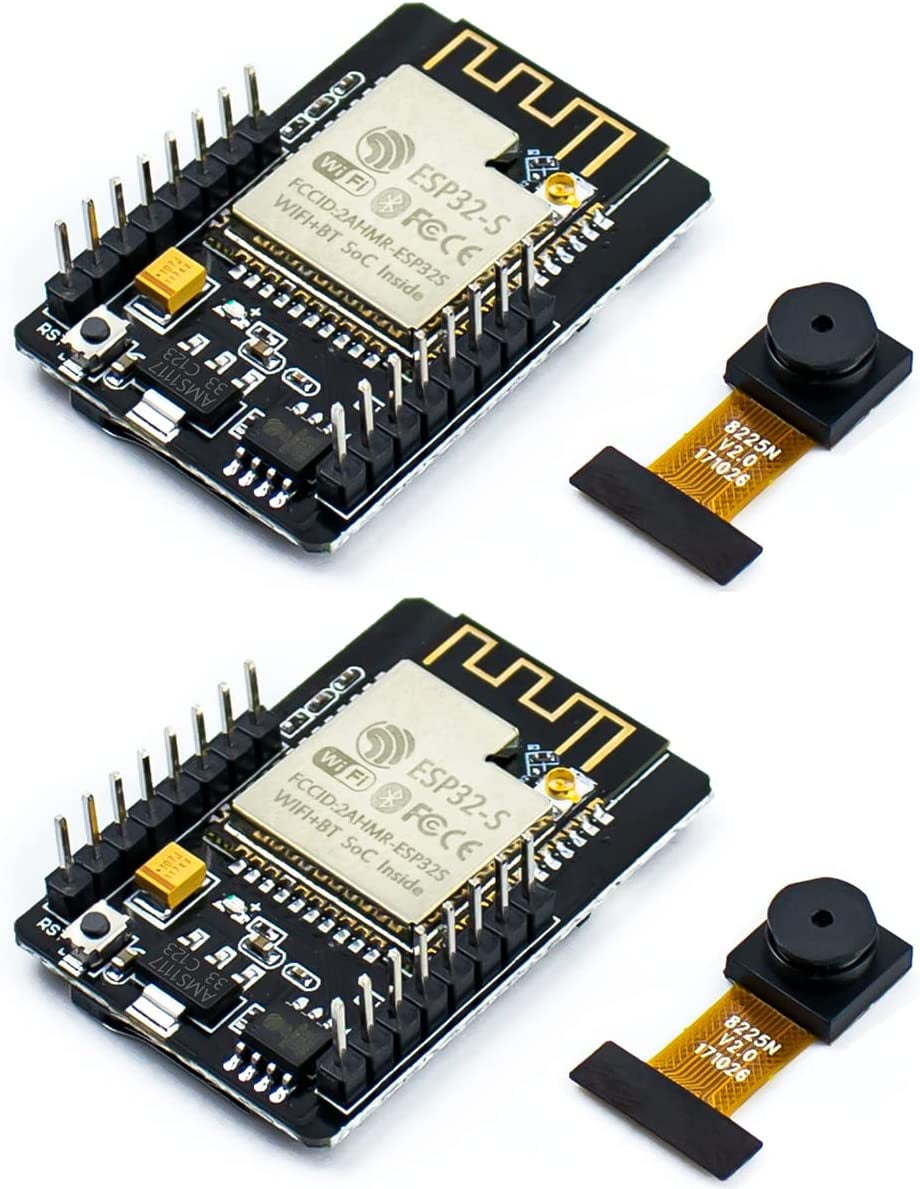2Pcs ESP32-CAM Wireless WiFi+Bluetooth Development Board with Camera ...