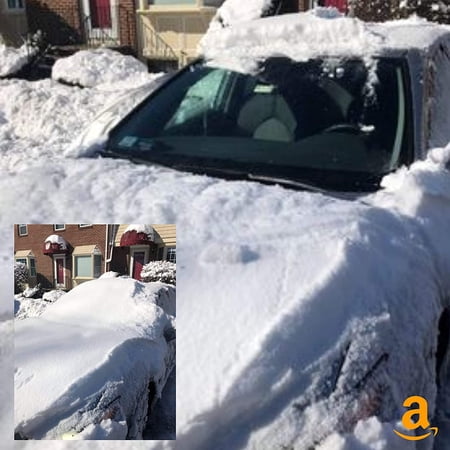 Magnetic Edges Windshield Snow Cover with Rearview Mirror Covers - Snow ...
