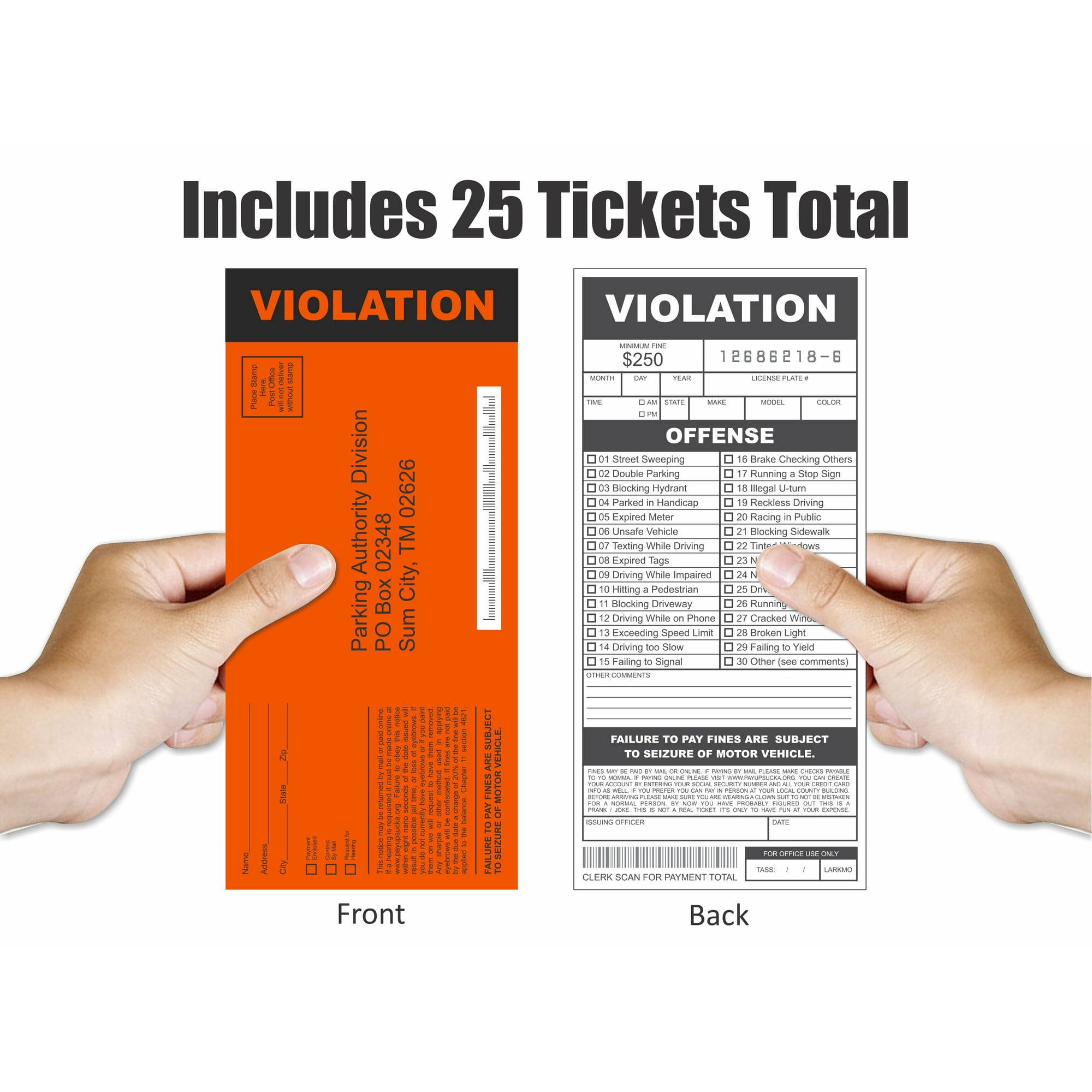 Fake Speeding Ticket