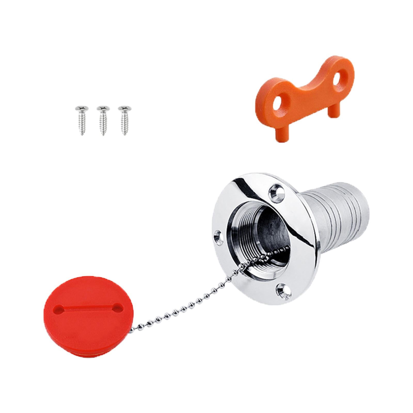 Boat Deck Filler ,Key Socket, Mirror- Polished, 38mm, Nylon Tank Deck ...