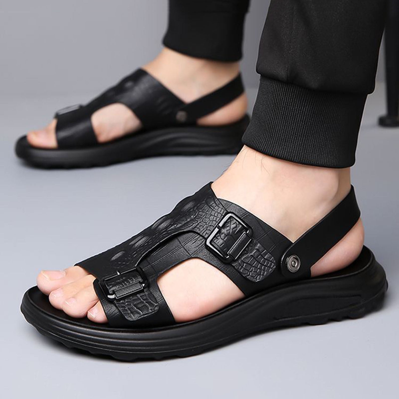 Click here for Wensltd Summer Mens Sandals Breathable Thick Botto... prices