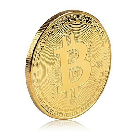 Gold Plated Bitcoin Coin Collectible Art Collection Gift Physical ...