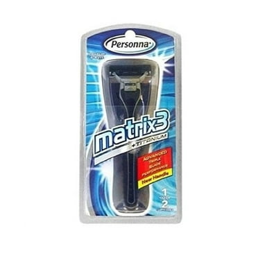 Personna Matrix3 Titanium Triple Blade Refill Cartridge Blades, 4 Ct ...