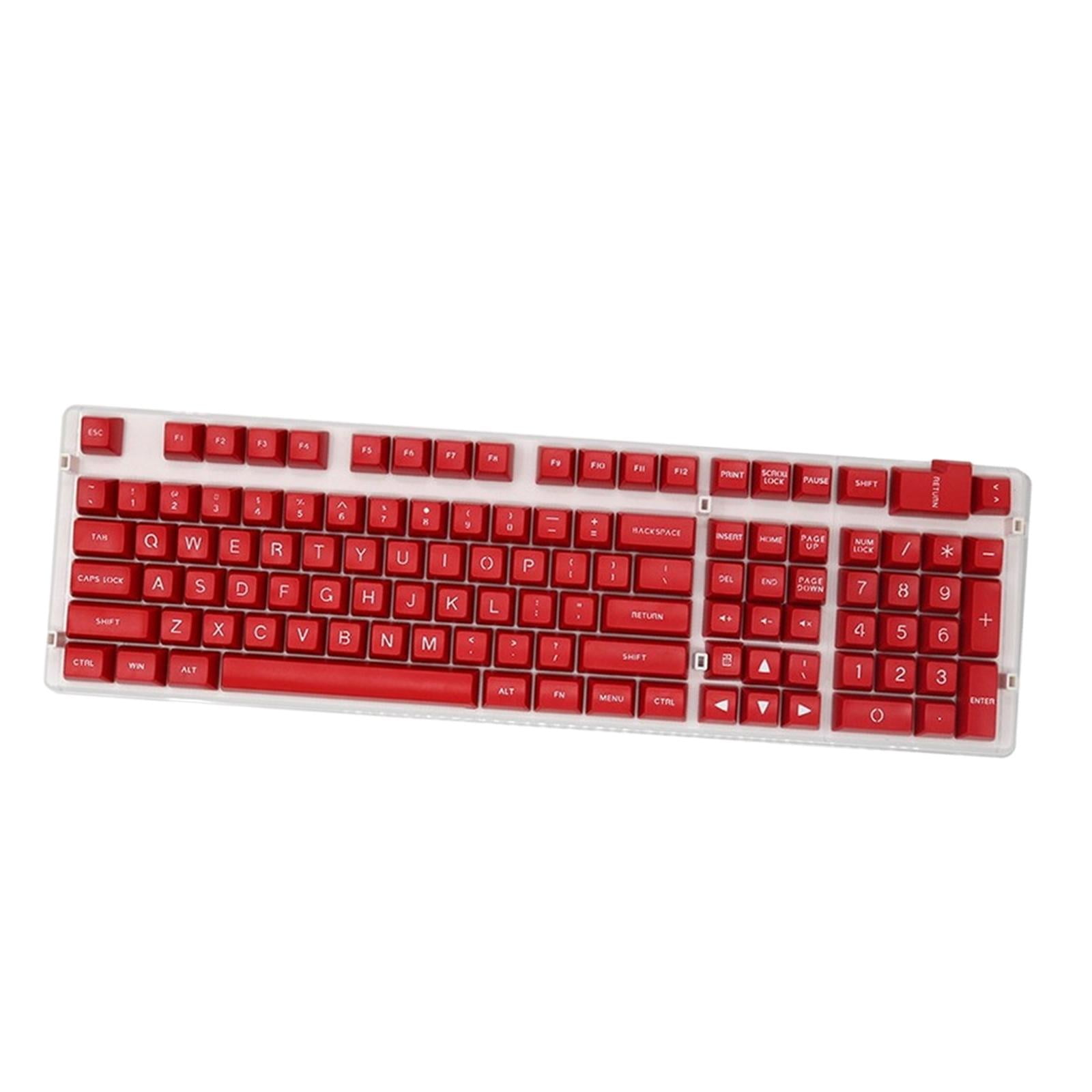 108 Keys for Gaming Mechanical Keyboard High Quality - Letters Red ...