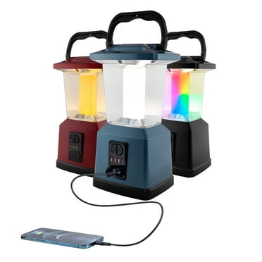 GE Enbrighten Water-Resistant 6D Dimmable LED Lantern, Nickel-Plated ...