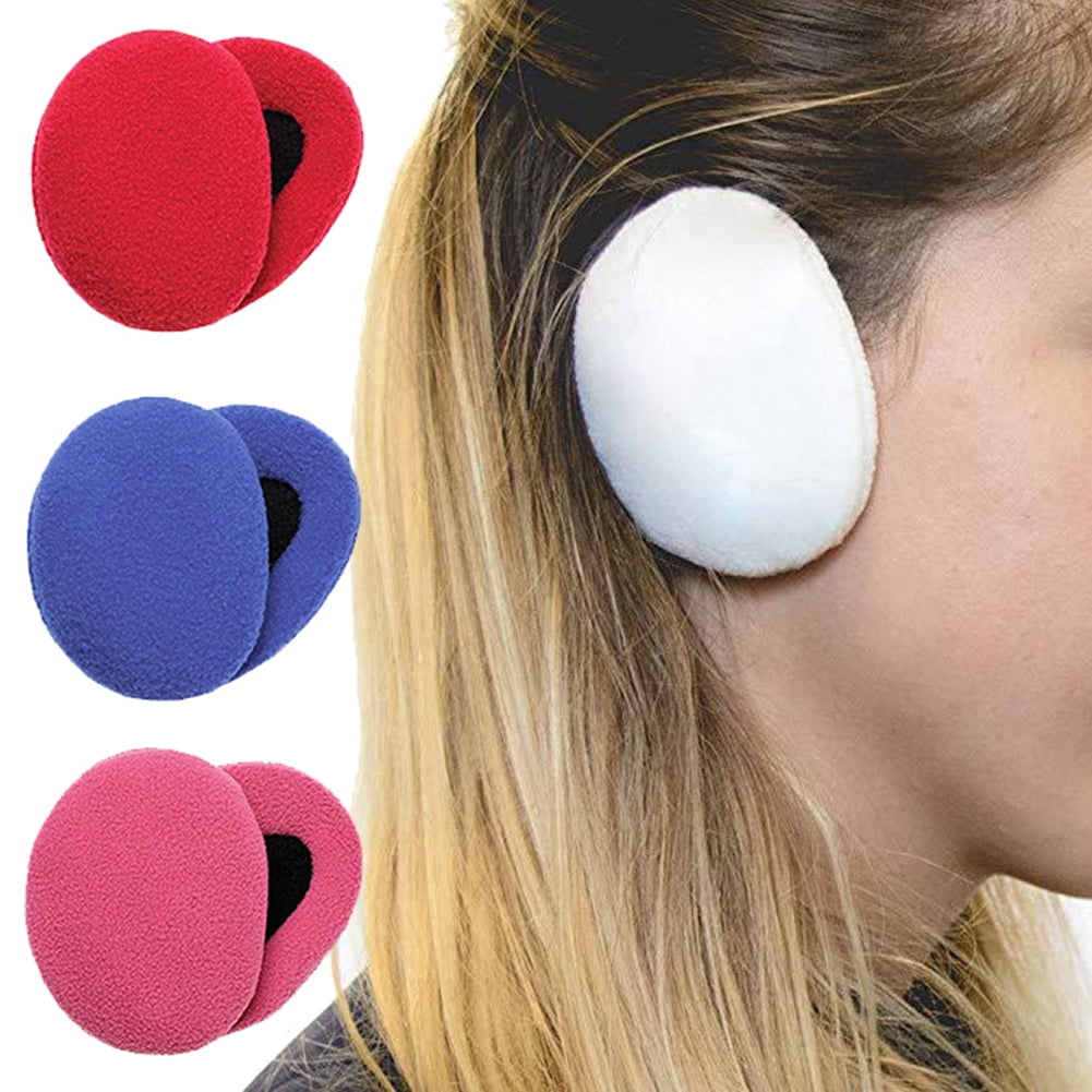 SPRING PARK Bandless Ear Warmers Earmuffs Fleece Earmuffs Thick Winter ...