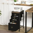 Mobable File Cabinet with 4 Drawer Fits A4 or Letter Size, Rolling ...