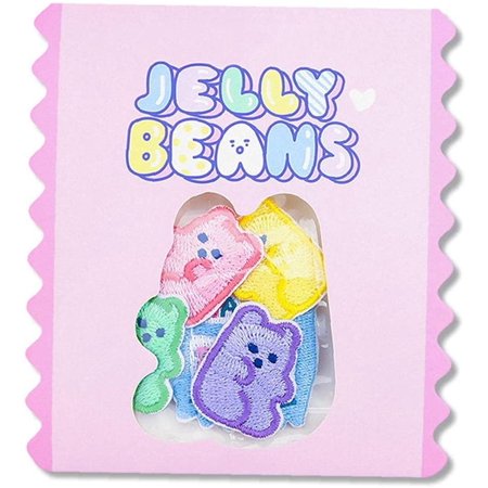 Bentoy Milkjoy 6pcs Embroidery Stickers for Laptop Bag Luggage Clothes ...