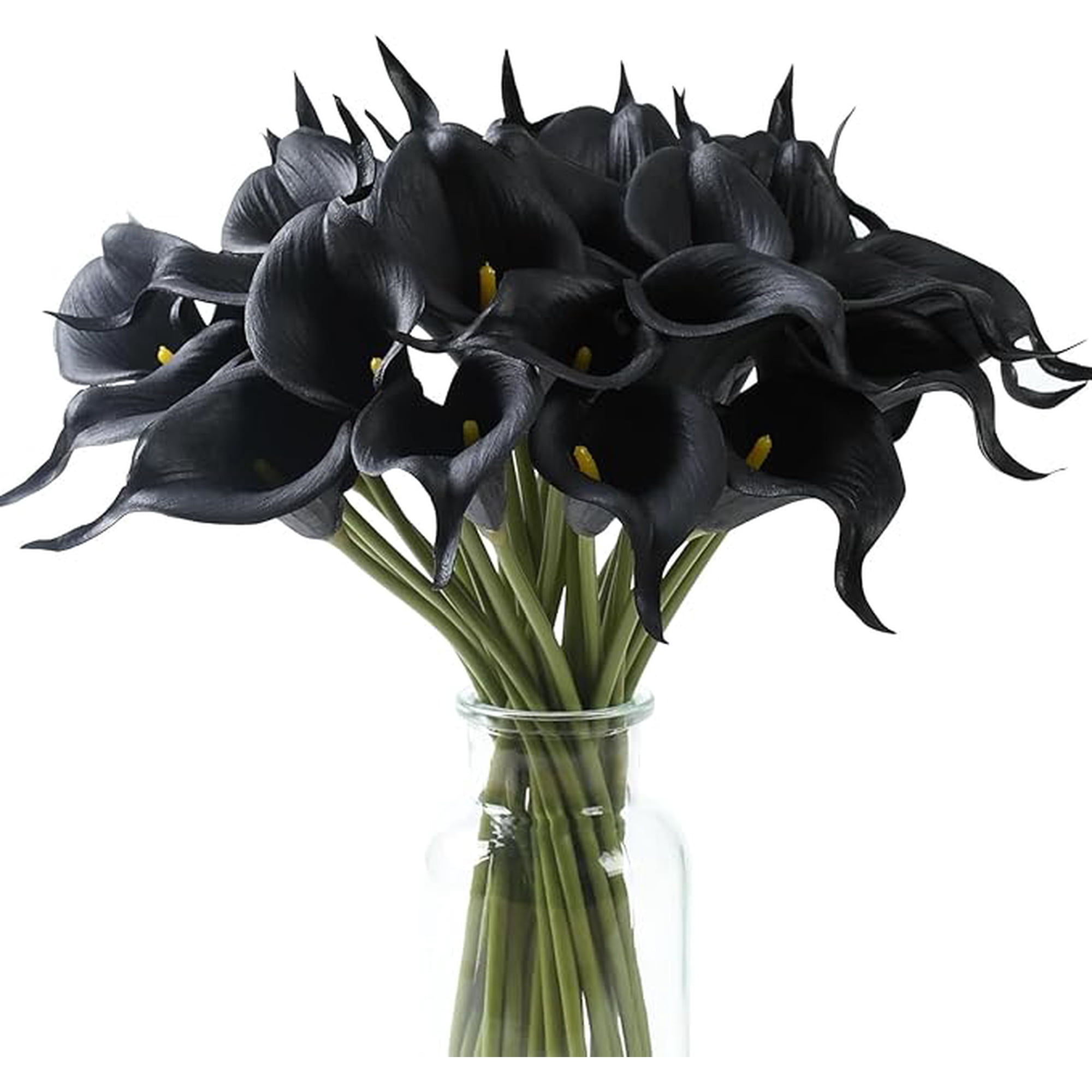 Click here for Generic Artificial Calla Lily Flowers 4 Pcs Black... prices