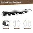 Home Gym Storage Rack, Wall Mounted Organizer with Floating Shelf & 7 ...