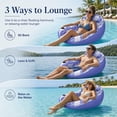 3-in-1 Inflatable Pool Lounge Chair,Adult Pool Float with Cup Holder ...