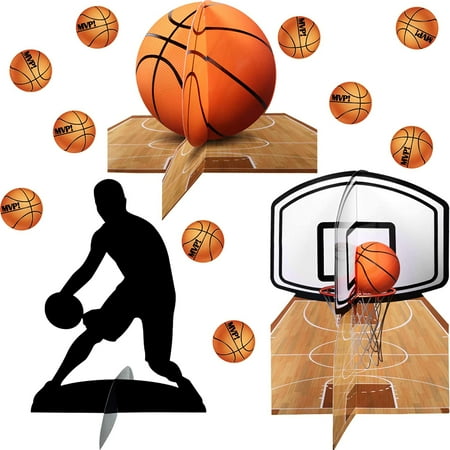 24 Pieces Basketball Centerpieces Basketball Table Decorating Slam ...