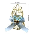 Cagogo Golden Wedding Candy Box, European Style Birdcage Tin Box for ...