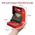 UNICO SNK MVS Mini Arcade and Red Controller Combo with 45 Pre-Loaded ...