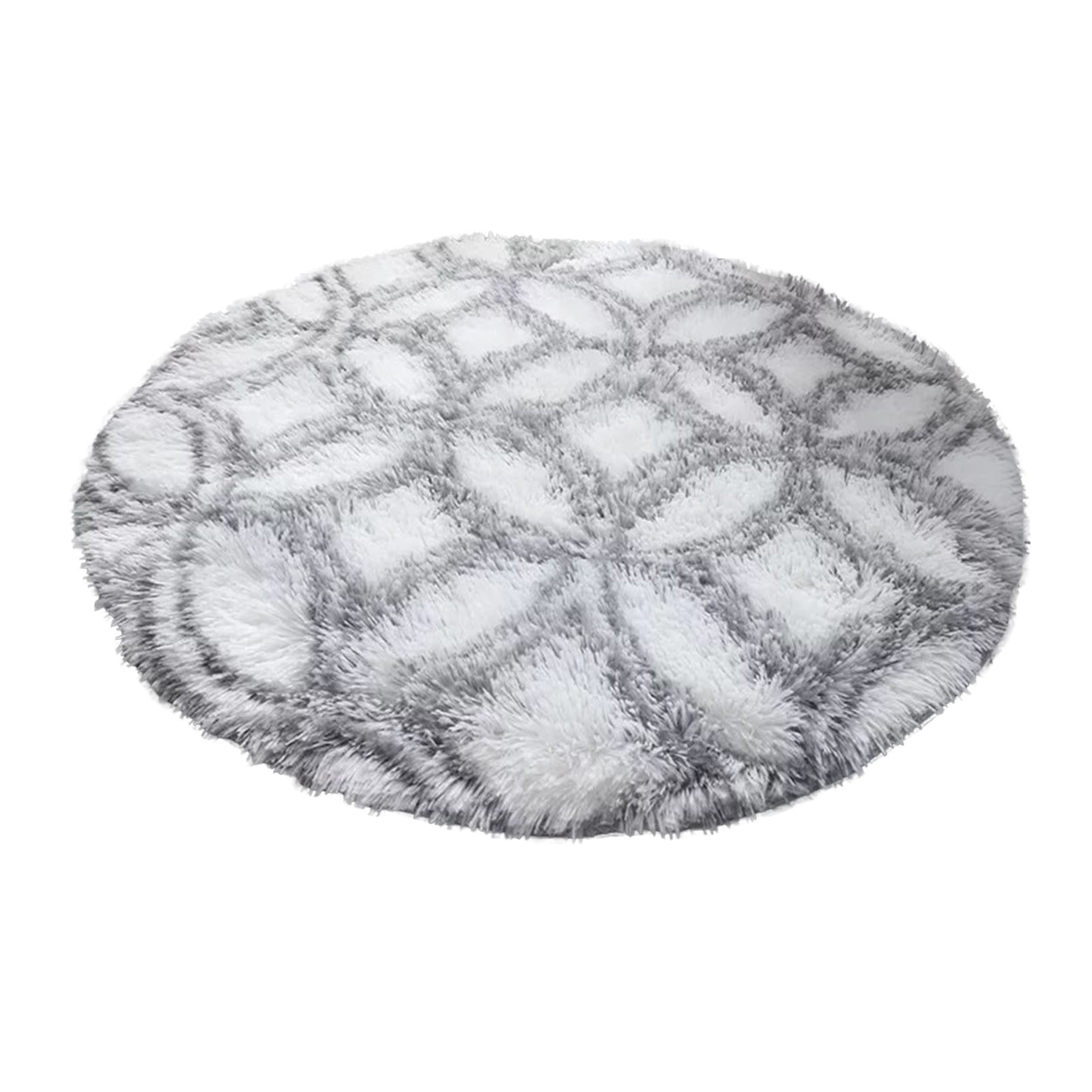 naioewe Soft Round Rugs, Fluffy 4ft Circle Rugs Cute Shaggy Tie-Dyed ...