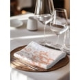 Coastal Cloth Napkins Set of 6 Reusable Dinner Napkins, Orange Brown ...