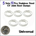 10 Pcs Cv Boot Clips Kit Stainless Steel Axle Cv Joint Crimp Clamp ...