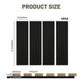 SHENCAIOU 4-piece acoustic Wood Wall Panels, Indoor Recessed Wood ...