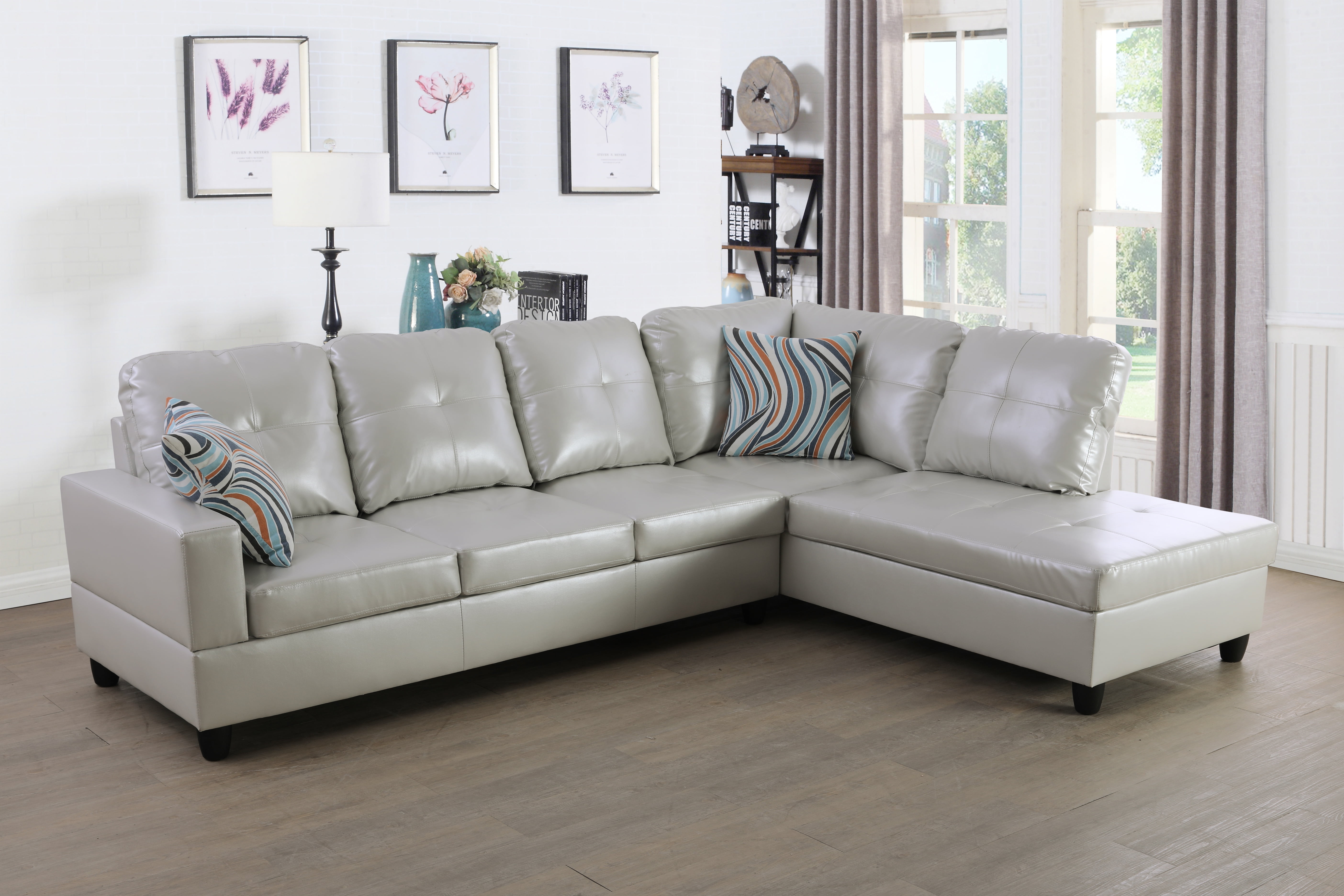 William Right Hand Sectional Sofa Set - Walmart.com