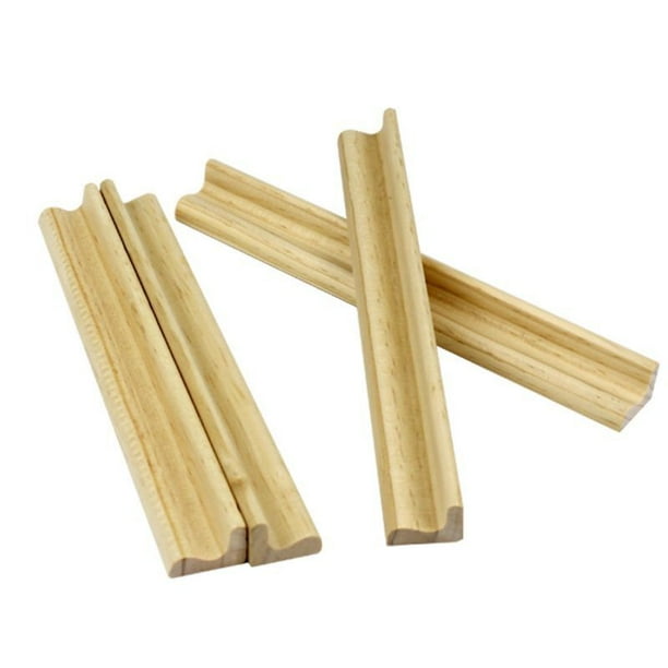MYG 4-Pack Wooden Tile Holders Replacement Rack Letter Racks Trays ...